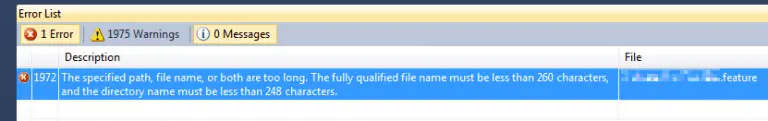Fixing The Error The Specified Path File Name Or Both Are Too Long The Fully Qualified File